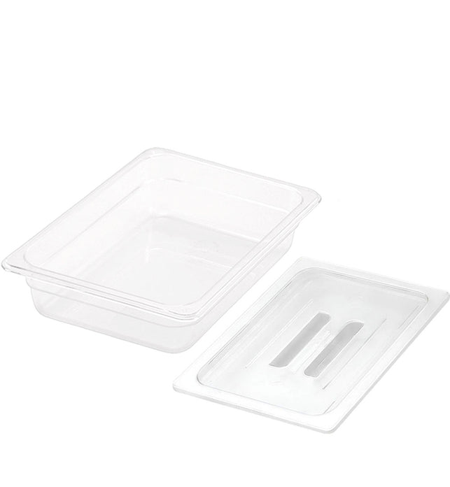 65mm Clear GN Pan 1/2 Food Tray with Lid – sogainternational