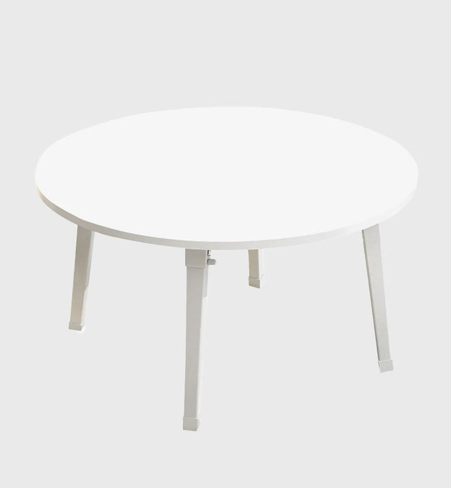 White Portable Round Floor Table – sogainternational