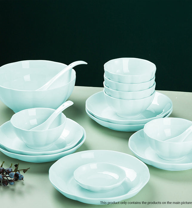 Light Blue Ceramic Dinnerware Set of 12 – sogainternational